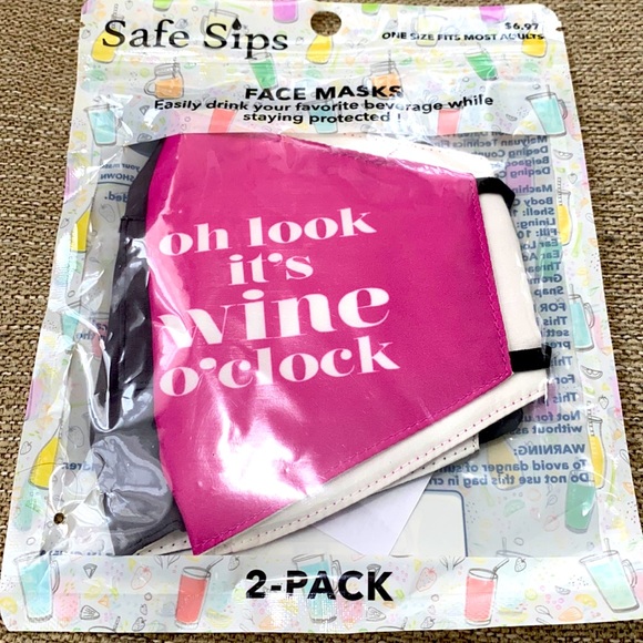 Accessories | Safe Sips Face Masks | Poshmark